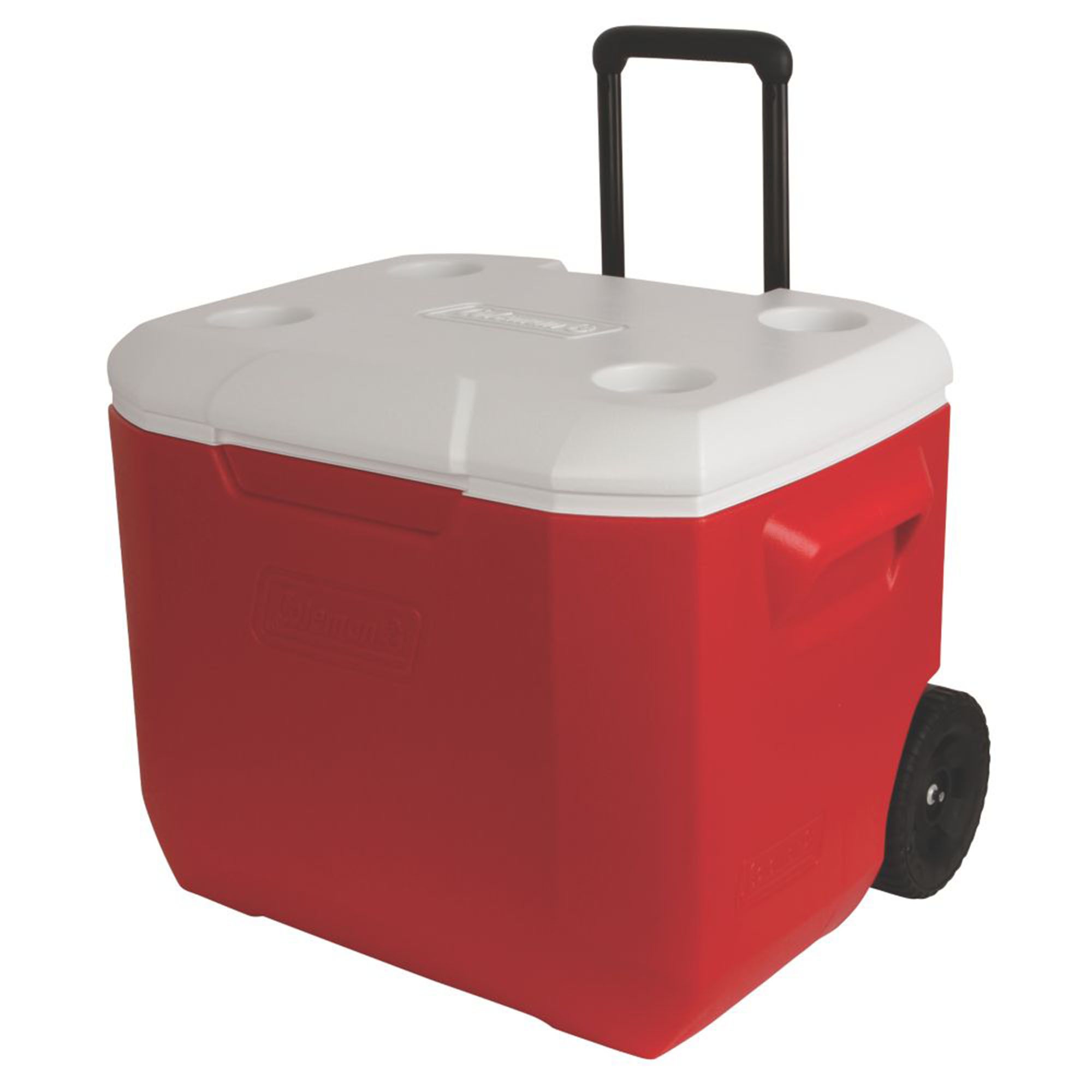 COOLER VERMELHO 57L COM RODAS COLEMAN | Casa do Tiro