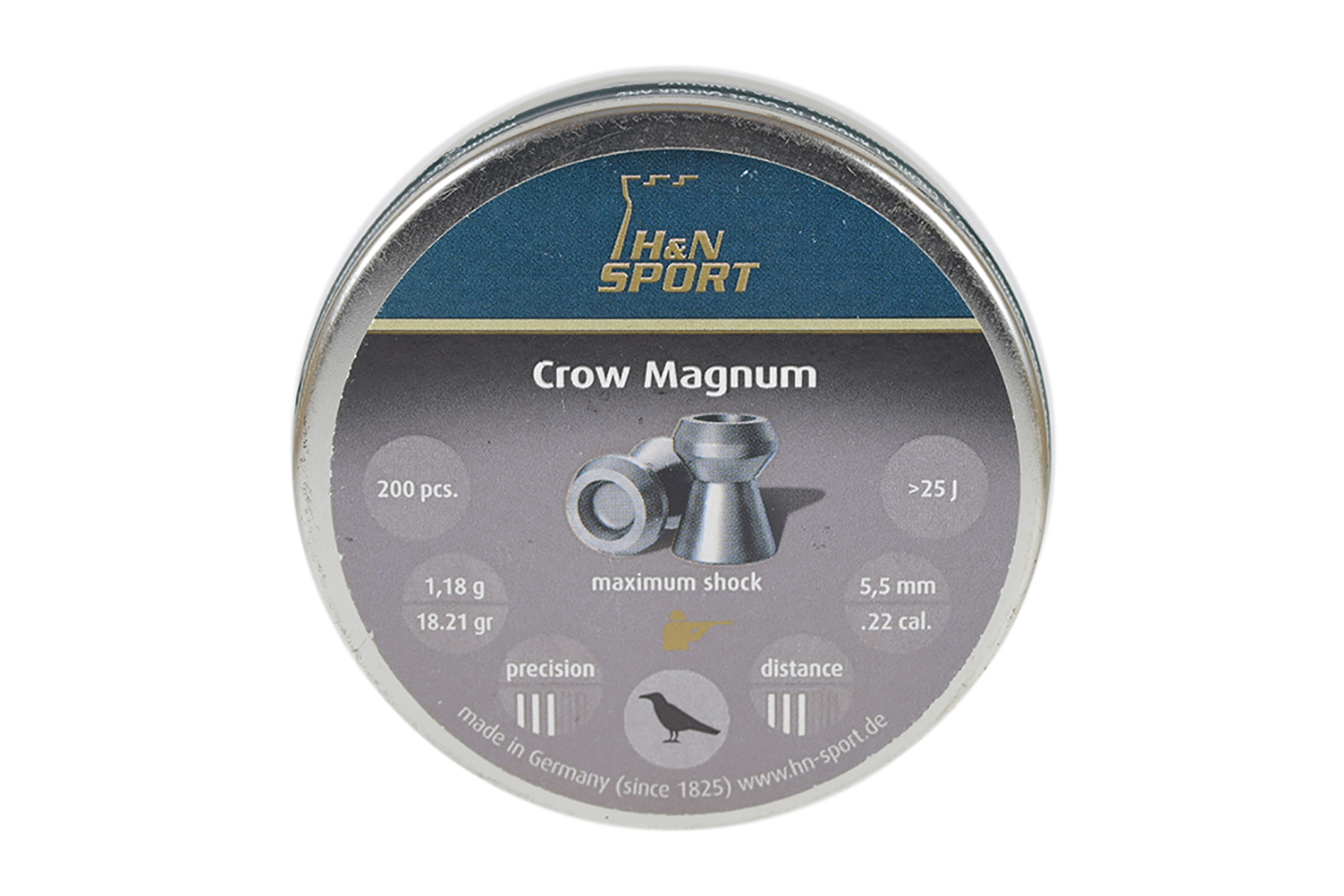 CHUMBINHO H&N CROW MAGNUM 5.5MM 200 UNID | Casa do Tiro