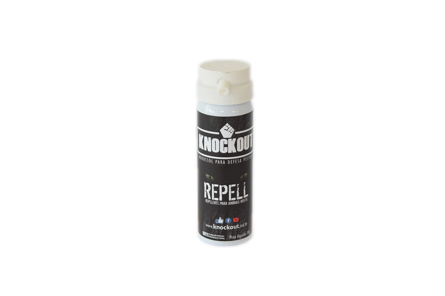 SPRAY PARA DEFESA PESSOAL KNOCKOUT REPELL 50G | Casa do Tiro
