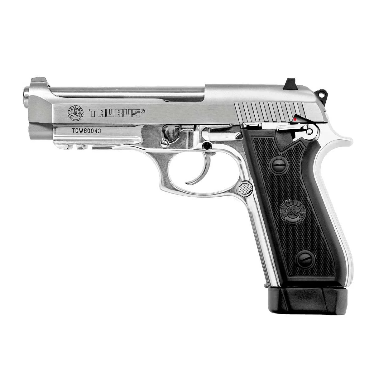 PISTOLA TAURUS PT59S CAL .380 AUTO 19+1 C ZARELHO - INOX | Casa do Tiro