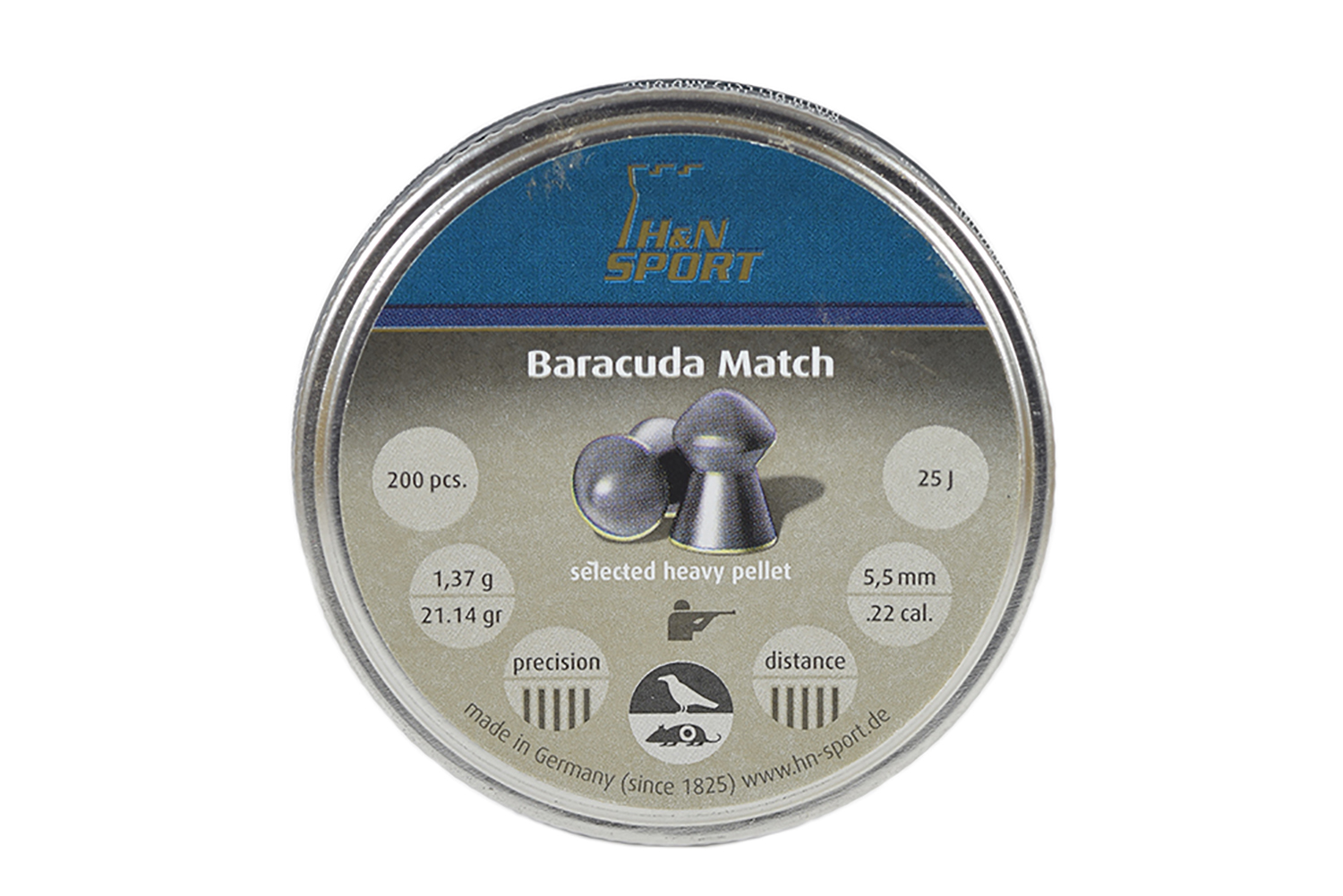 CHUMBINHO H&N BARACUDA MATCH 5.5MM 200 UNID | Casa do Tiro