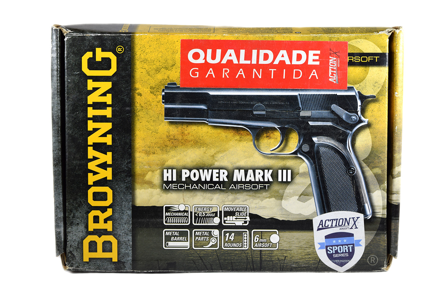 PISTOLA AIRSOFT CO2 BROWNING HI POWER MARK III 6MM | Casa do Tiro