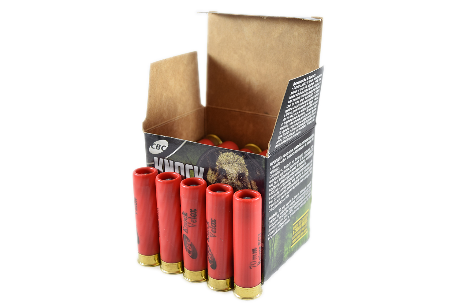 MUNIÇÃO KNOCK VELOX BALOTE SG1 12G | Casa do Tiro