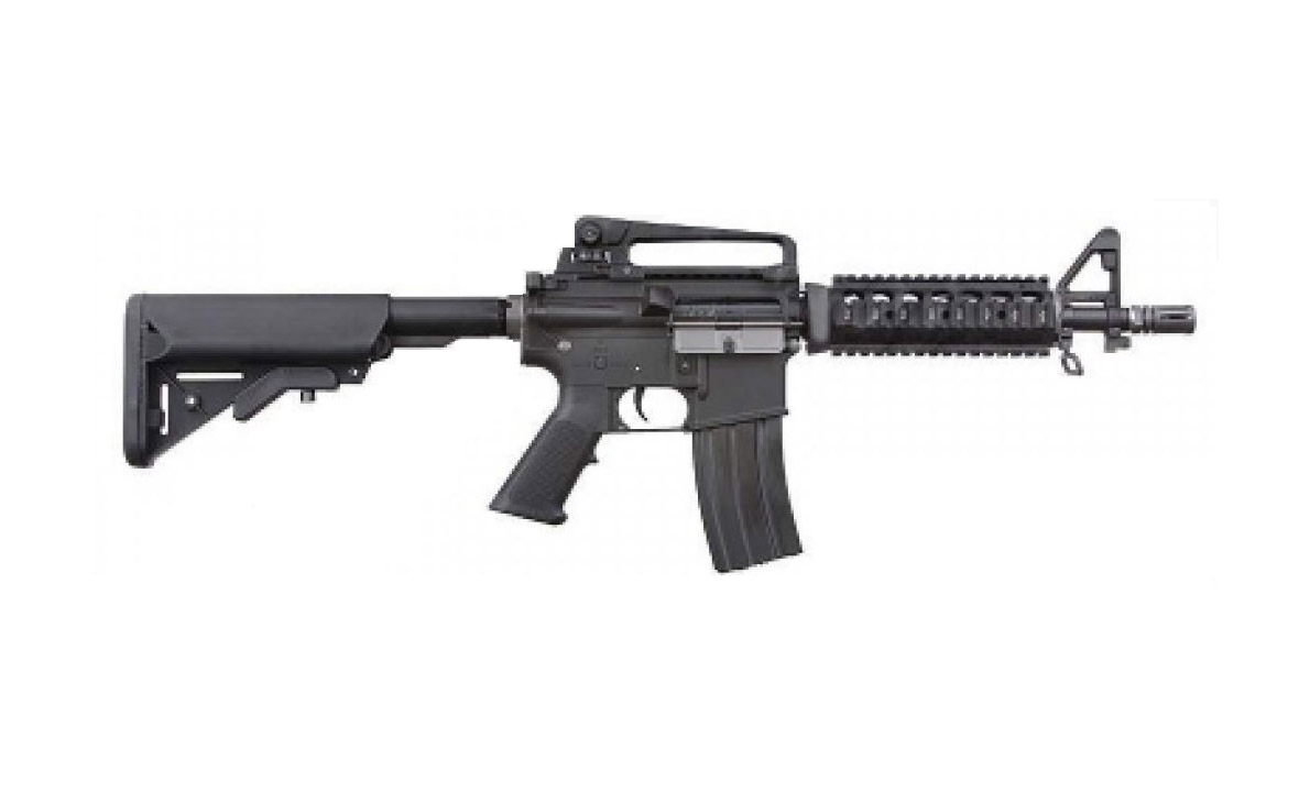 RIFLE AIRSOFT AEG WE M4 CQB BLACK SKU A001 | Casa do Tiro