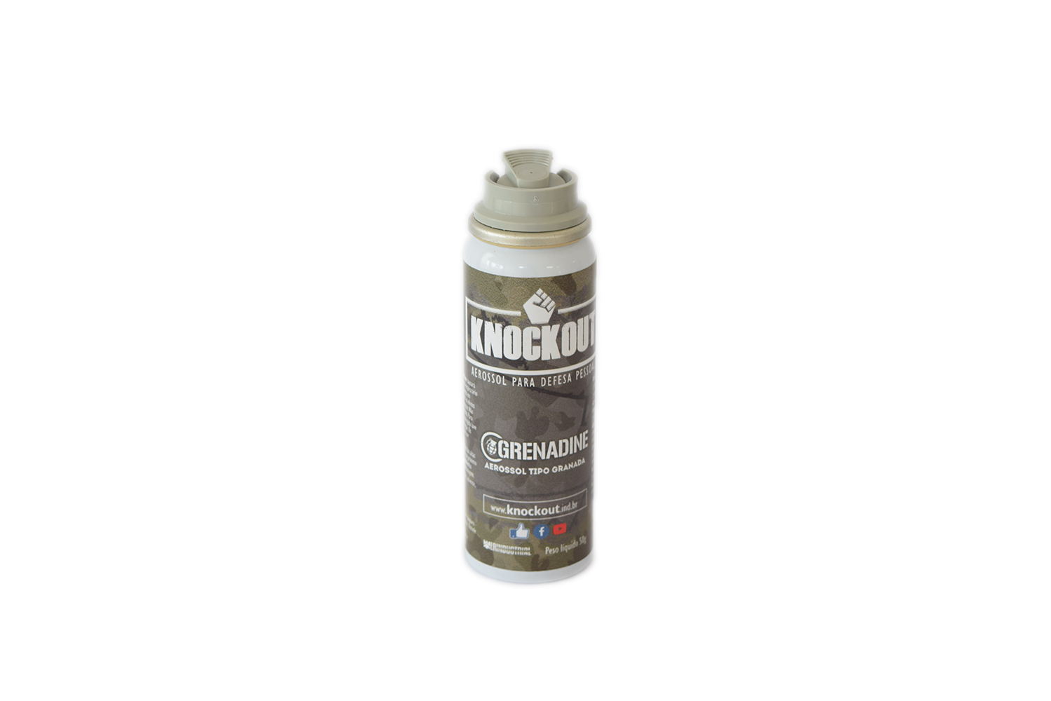 SPRAY PARA DEFESA PESSOAL KNOCKOUT GRENADINE 50G | Casa do Tiro