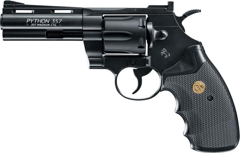 REVÓLVER DE CO2 COLT PYTHON BLACK NG 4.5 MM 4" | Casa do Tiro