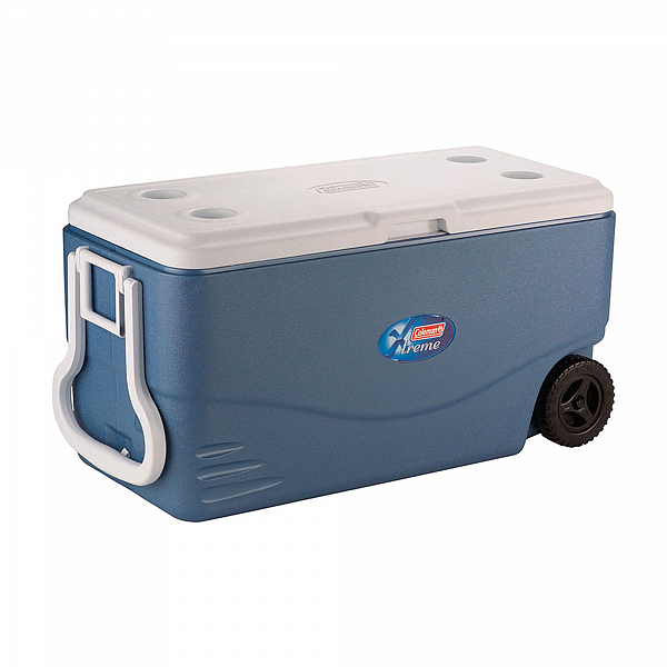 COOLER AZUL 95L COM RODAS COLEMAN | Casa do Tiro