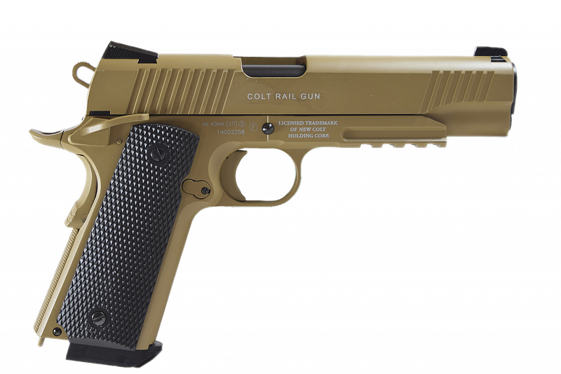 PISTOLA CO2 COLT M45 1911 DESERT 4.5MM | Casa do Tiro