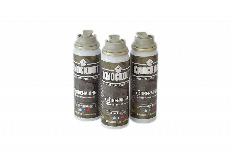 SPRAY PARA DEFESA PESSOAL KNOCKOUT GRENADINE 50G | Casa do Tiro