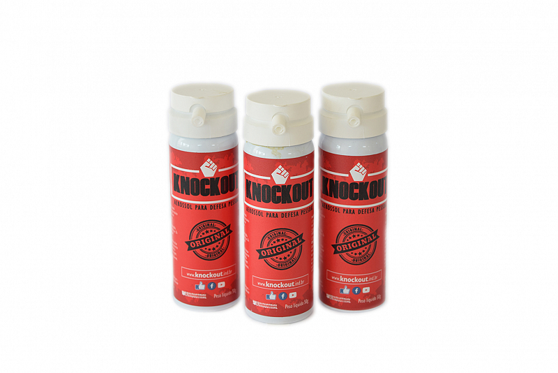 SPRAY PARA DEFESA PESSOAL KNOCKOUT ORIGINAL 50G | Casa do Tiro